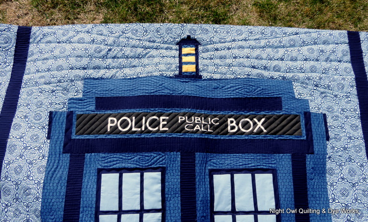 Night Owl Quilting & Dye Works: Tardis Quilt