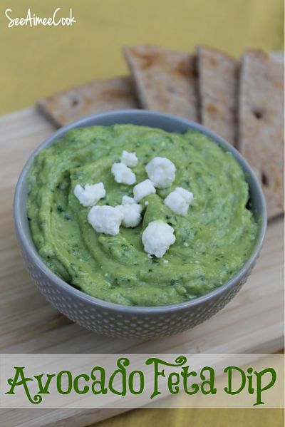 See Aimee Cook: Avocado Feta Dip