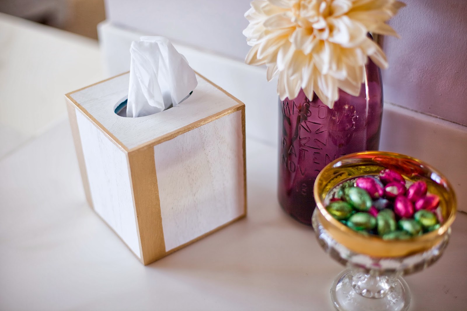 Thrift Craft Love: Glam Tissue Box Cover