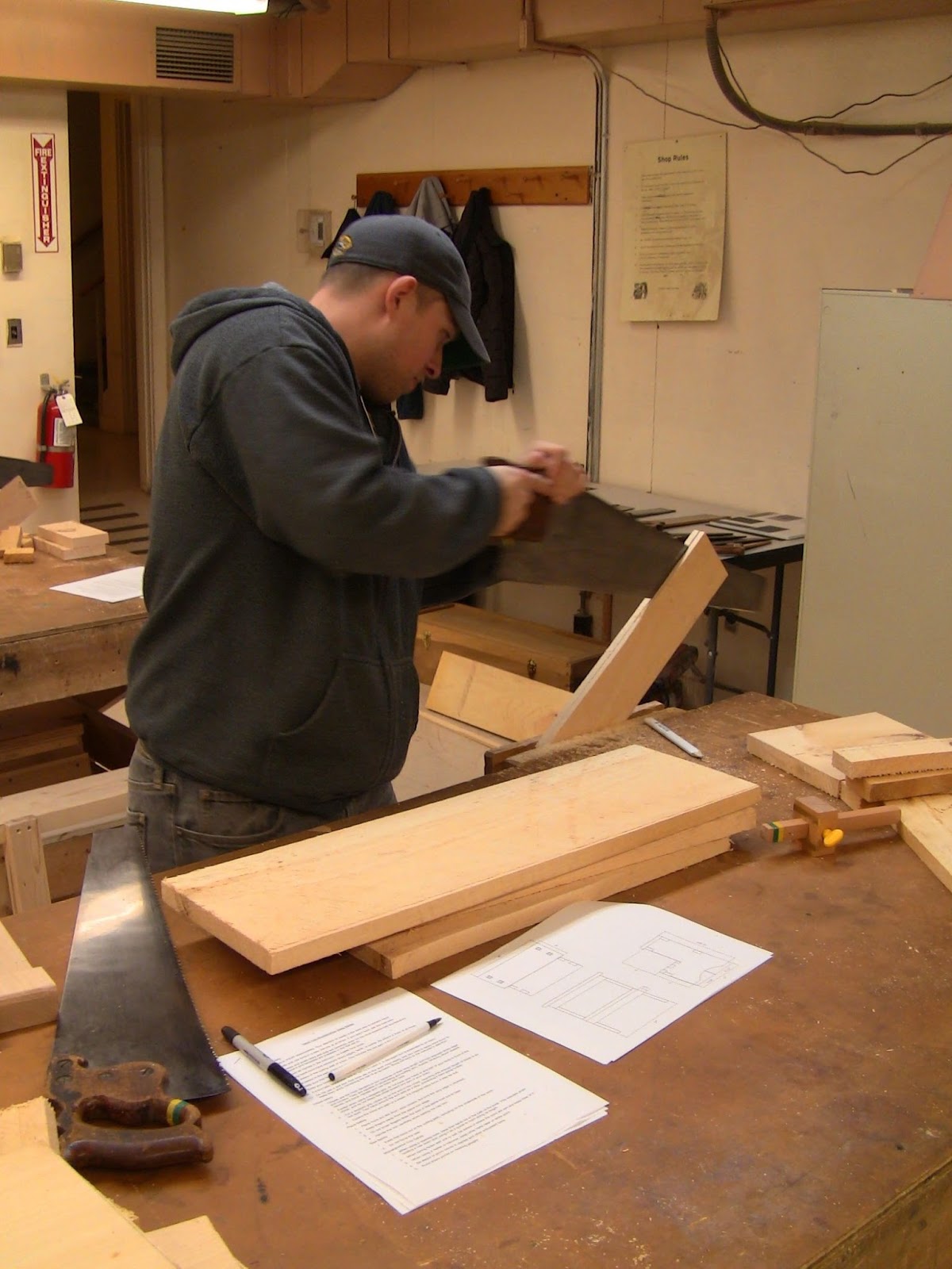 Close Grain: Shaker Step Stool Class Started