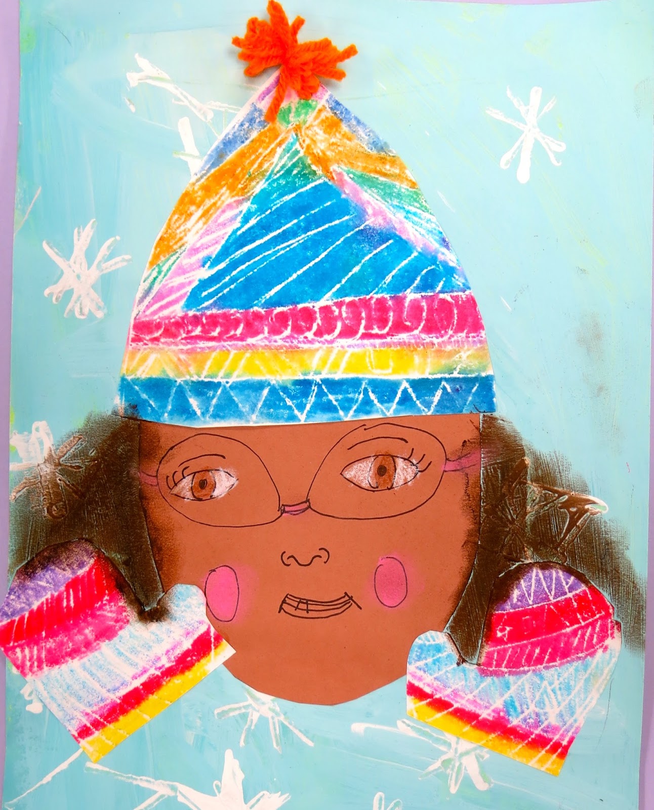 Cassie Stephens: In the Art Room: Printed and Collaged Winter Self ...