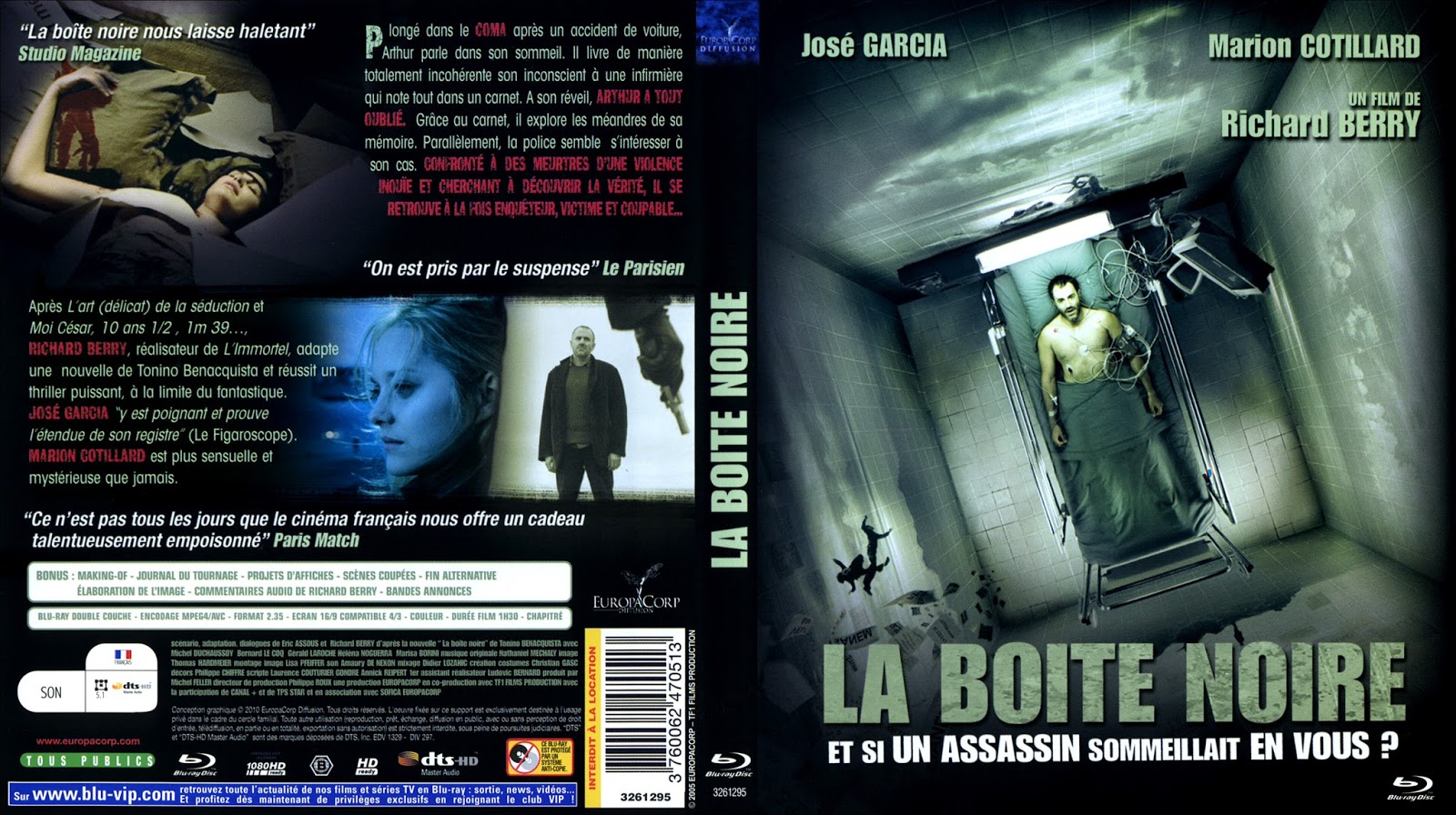BLU-RAY JAQUETTES BLU-RAY: La boite noire