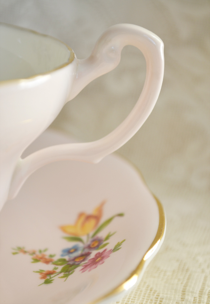Artful Affirmations: Tea Cup Tuesday-Pink and Cream