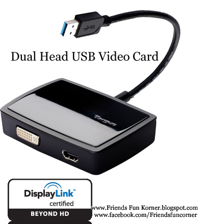 Dual Head USB Video Card Adapter Introduced by Targus | Friends Fun Corner