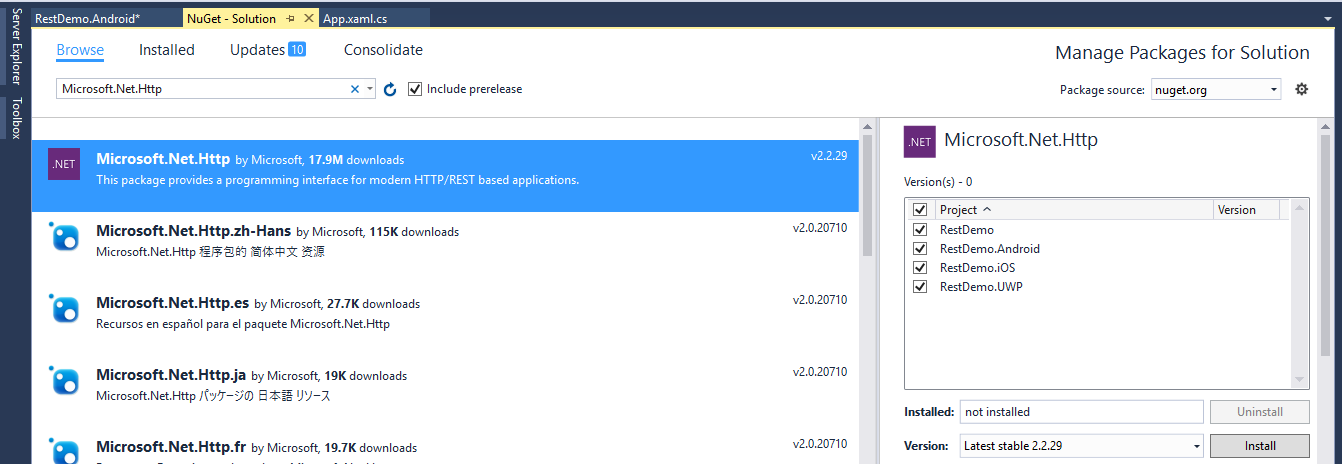 Step 1 Go To Solution Explorer And Right Click On Your Solution Manage Nuget Packages For A