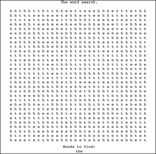 The Monkey Buddha: "THE" Word Find Puzzle