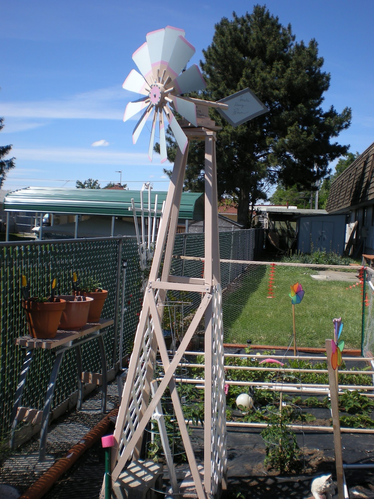 Travel and Creativity Blog: Windmill from reused materials