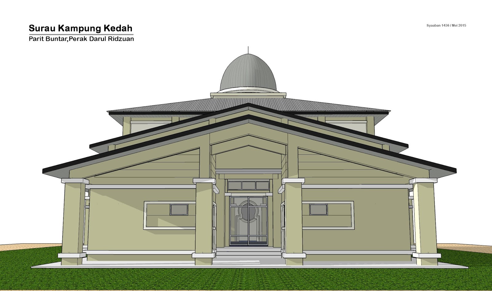 Cadangan Pelan Surau Al Najah Simpang 4, Kg Kedah, Parit Buntar Perak ...