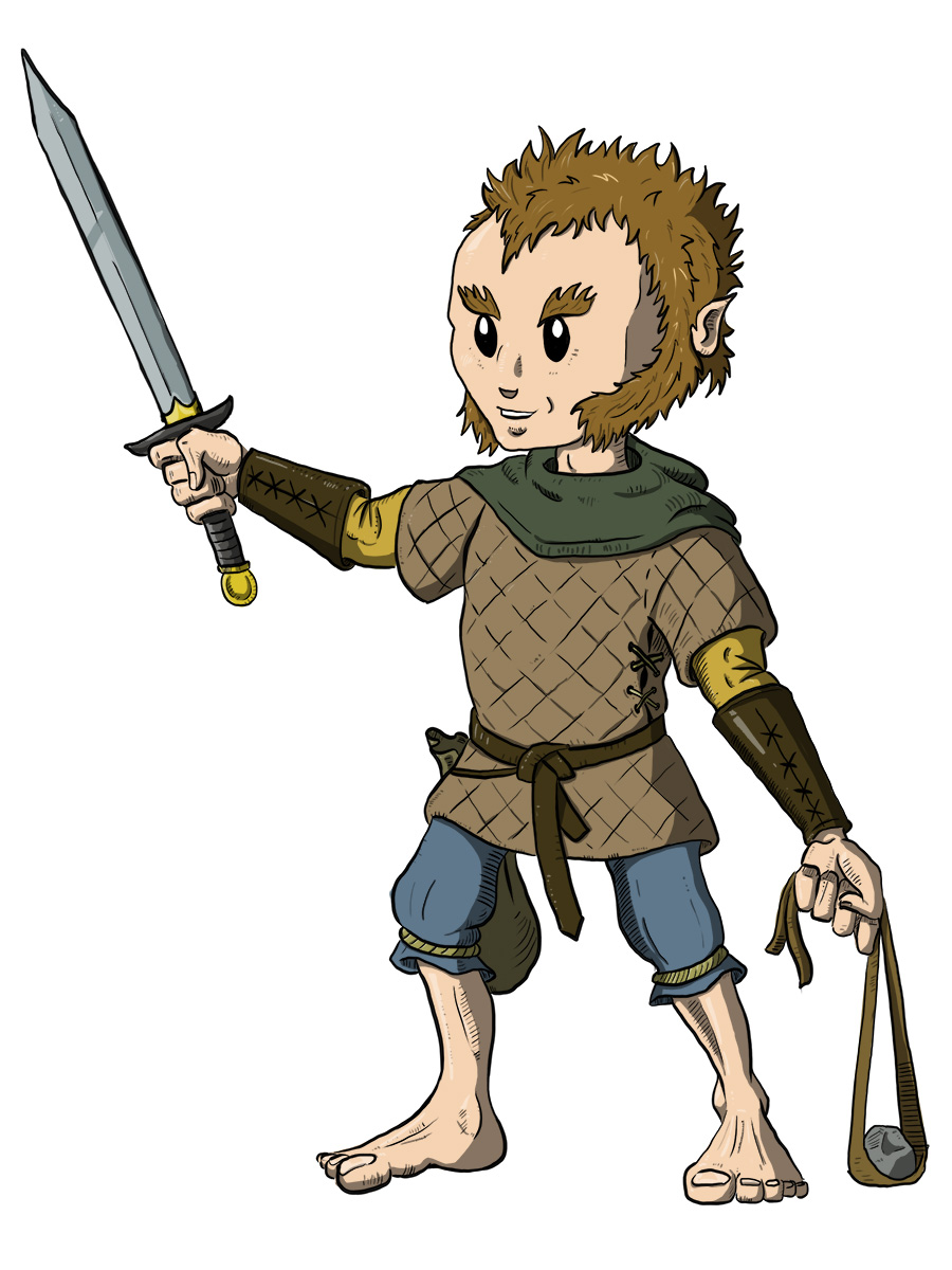 D&D Basic - NPC Gallery: Halfling Bandit