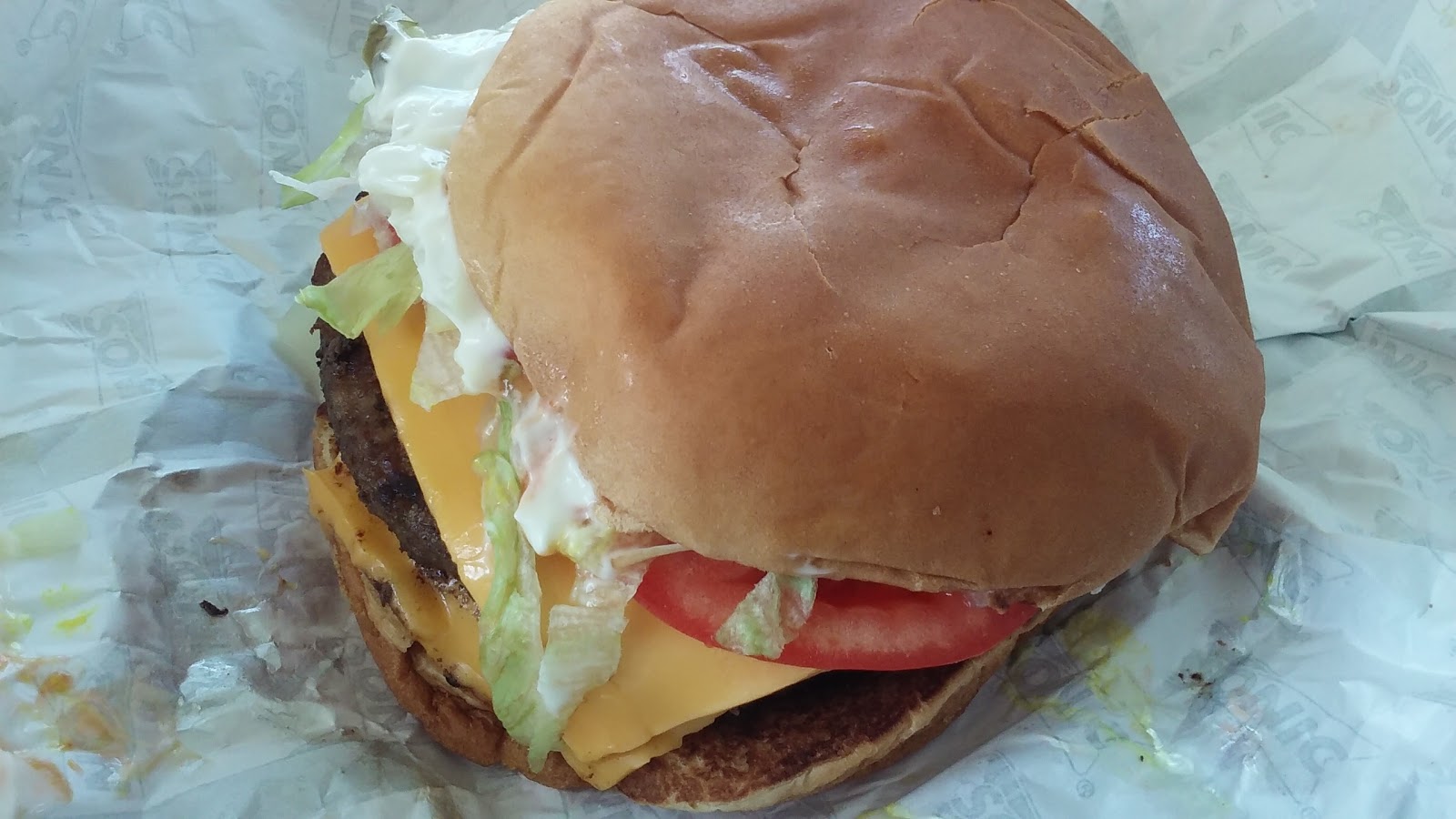 The Adventurous food guy: Supersonic Double Cheeseburger