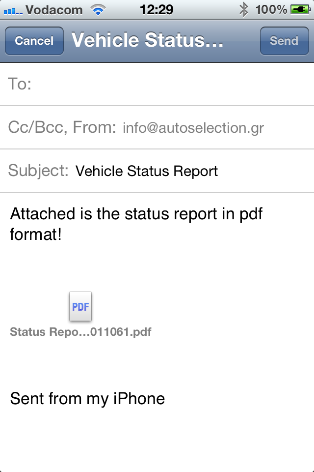 PAZ Labs: Vehicle Status Report
