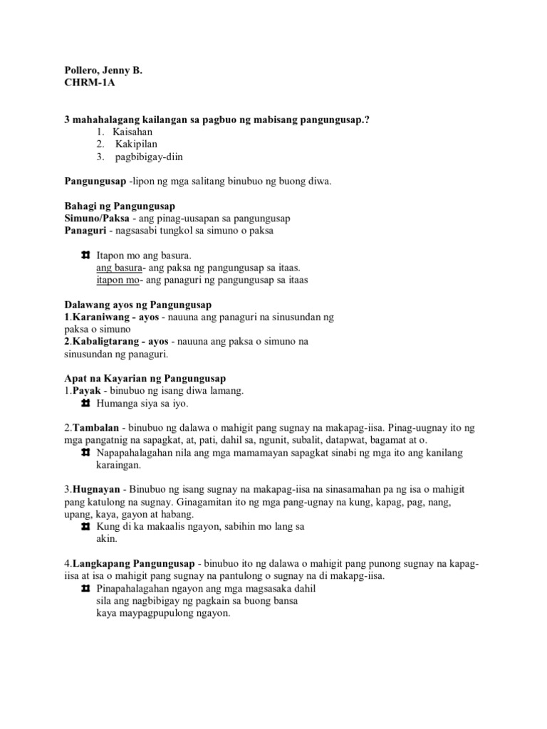 ayos ng pangungusap - philippin news collections