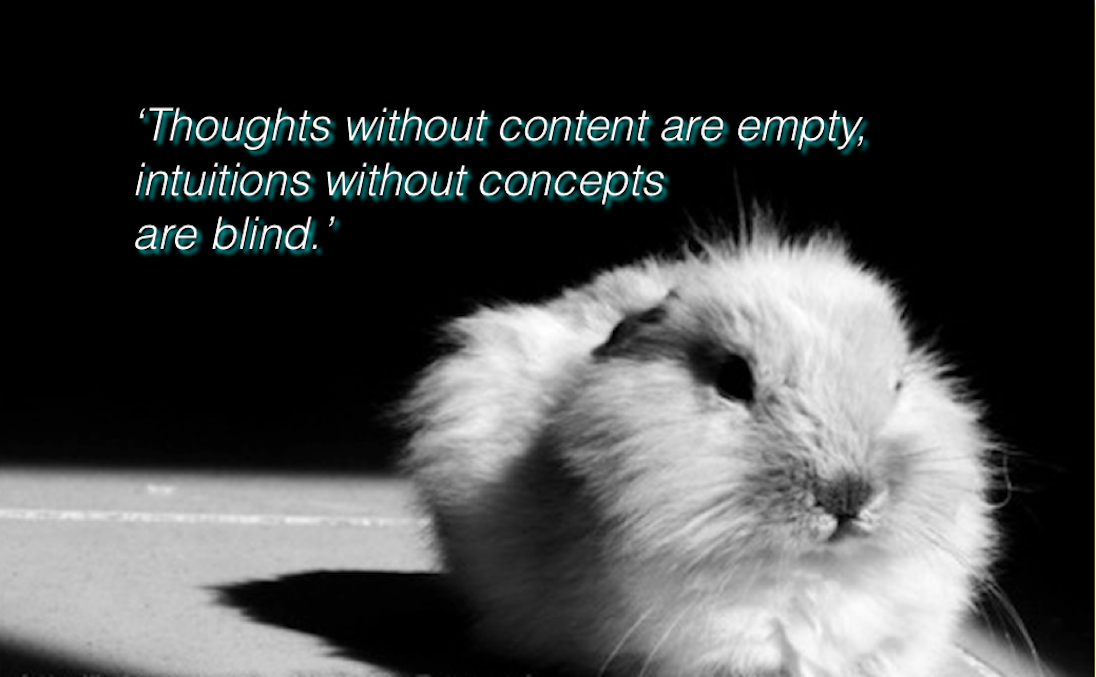 'Thoughts without Content are empty, intuitions without concepts are ...