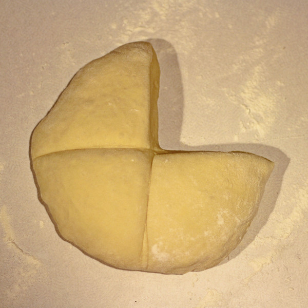 Cookistry: Technique: How to divide a piece of dough into three equal ...