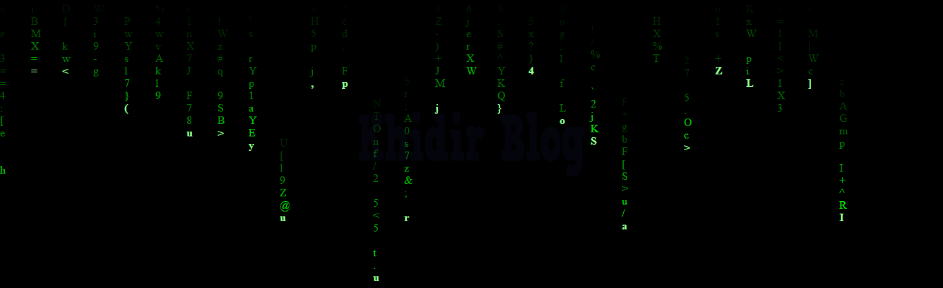 Cara Membuat Kode Matrix Menggunakan Javascript - Khidir Blog