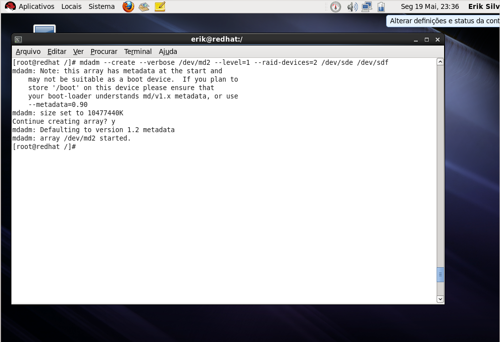 RAID via Software - Linux ~ Linux e Programação
