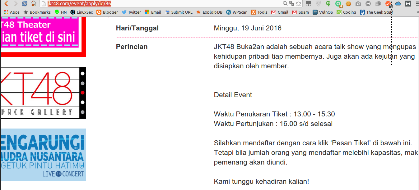 Lagi Lagi Situs Idol Grup JKT48 Diusili Hacker Lagi Lagi Situs Idol Grup JKT48 Diusili Hacker