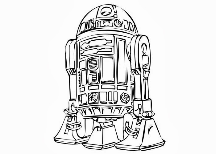 R2D2 coloring pages | Free Coloring Pages and Coloring Books for Kids