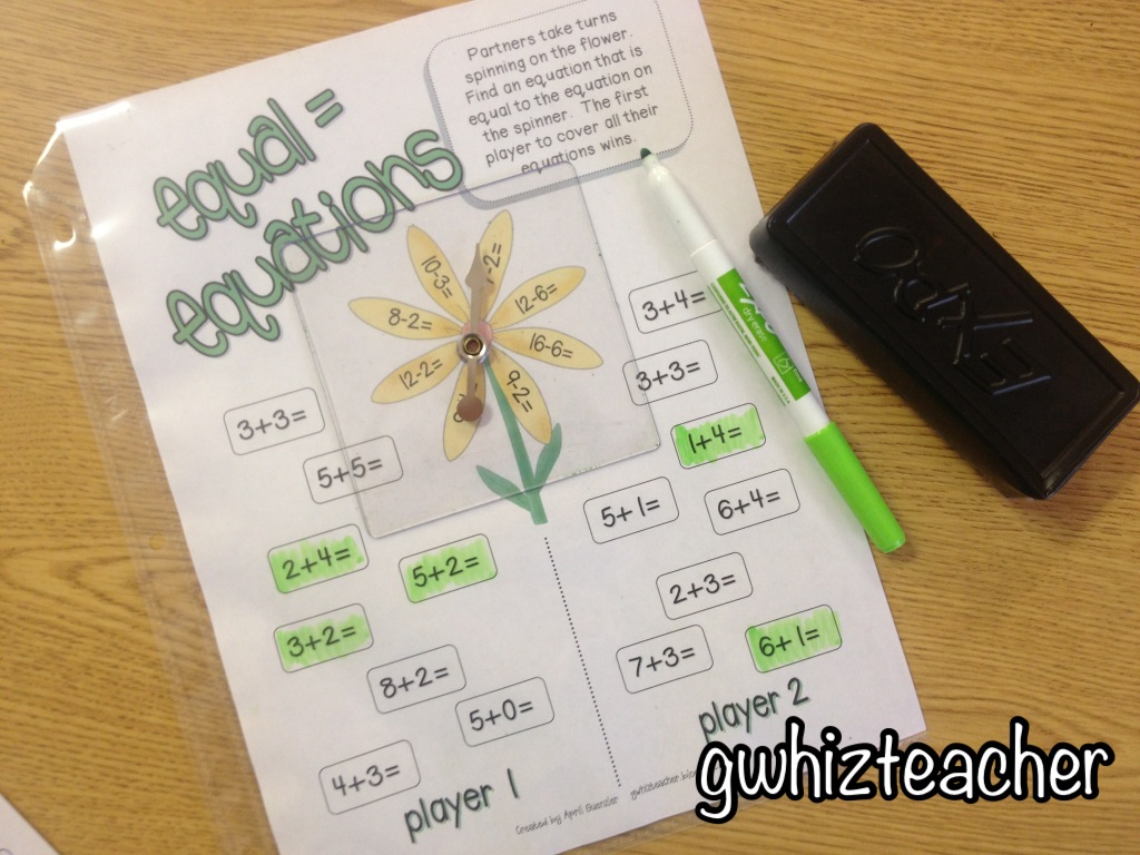 gwhizteacher: Spring Math Game FREEBIE