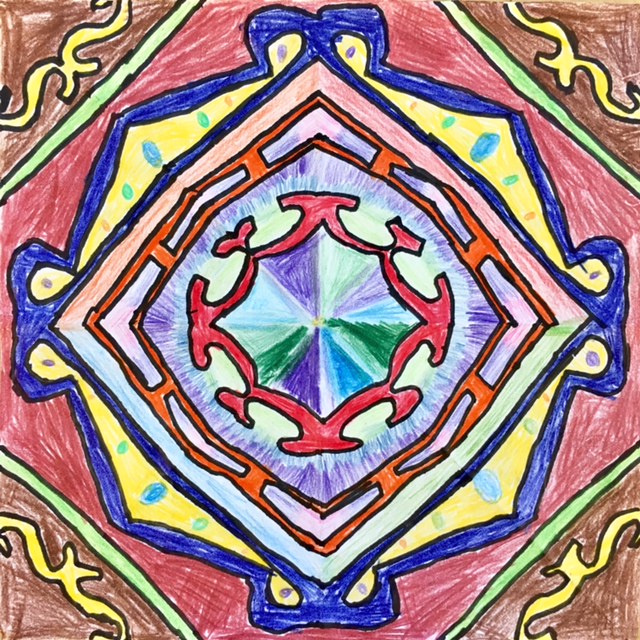 Art at Hosmer: Radial Symmetry Name Designs