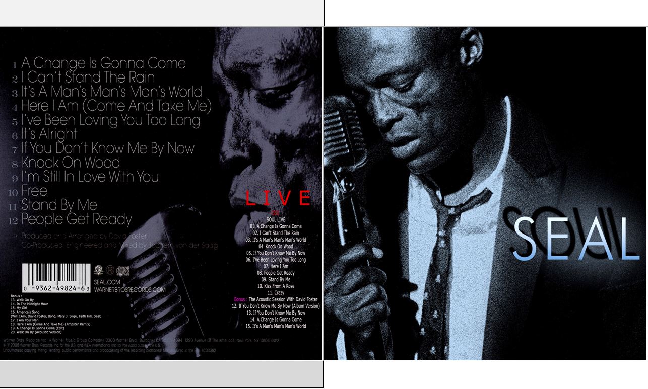 MUSICOLLECTION: SEAL - Soul & Soul Live - 2008