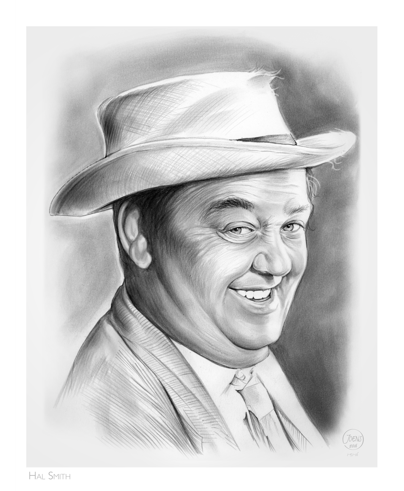 Sketch of the Day: Hal Smith as Otis Campbell