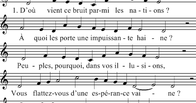 PSAUME 2 : D'où vient ce bruit parmi les nations (1729) - Pensées 365