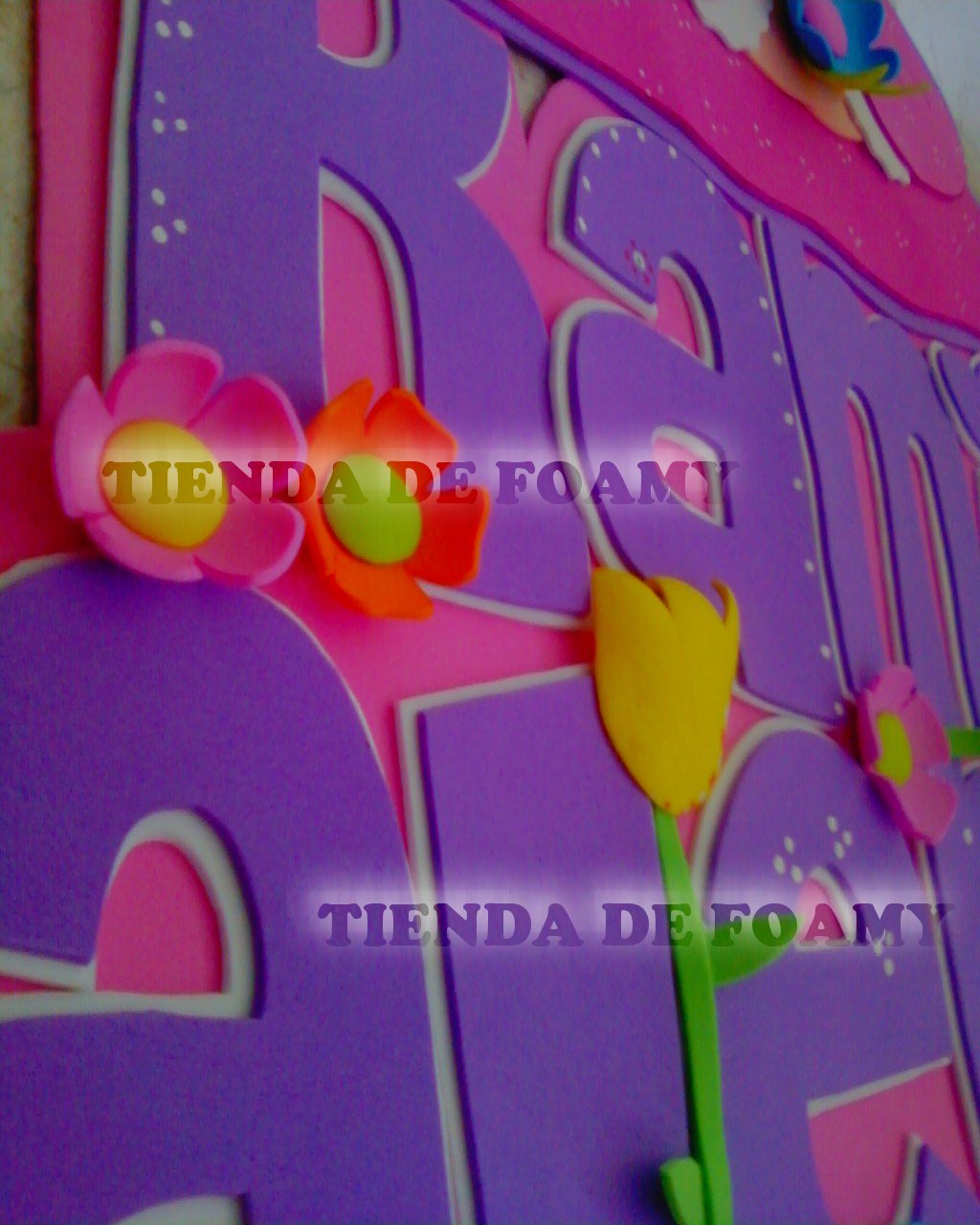 Letras en foami - Imagui