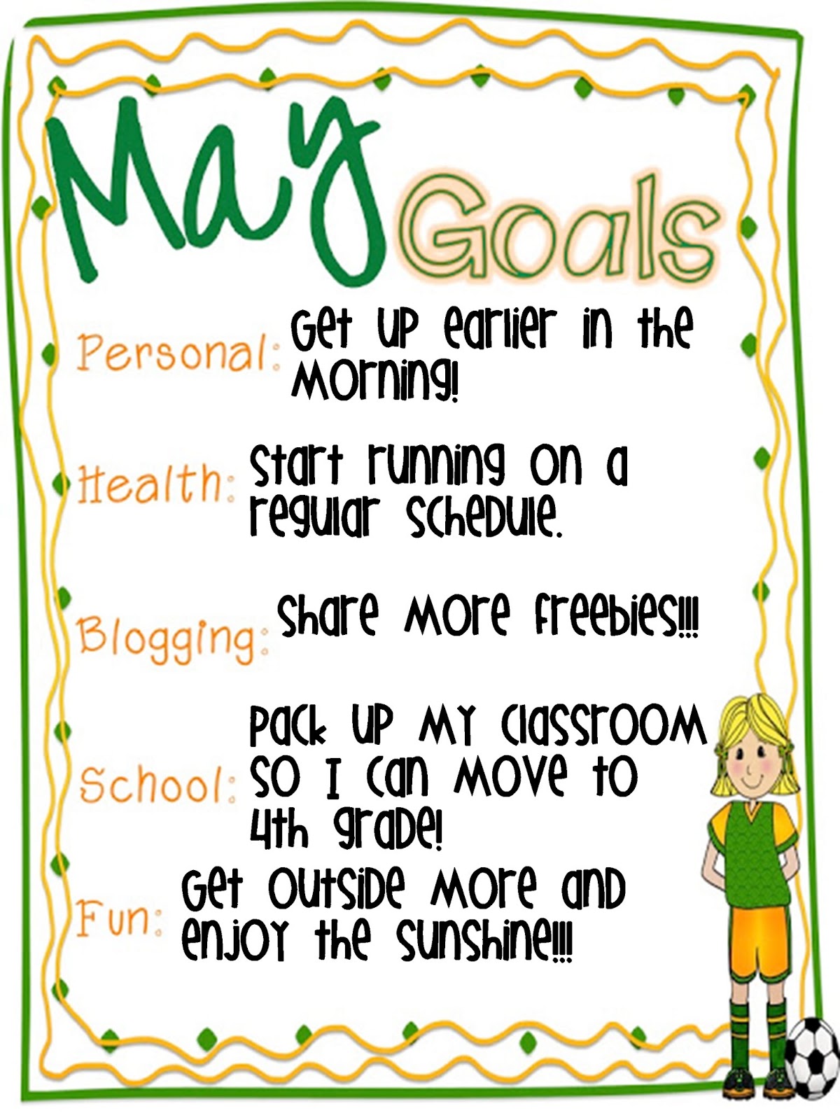 Mrs. Crofts' Classroom: May Goals Linky!