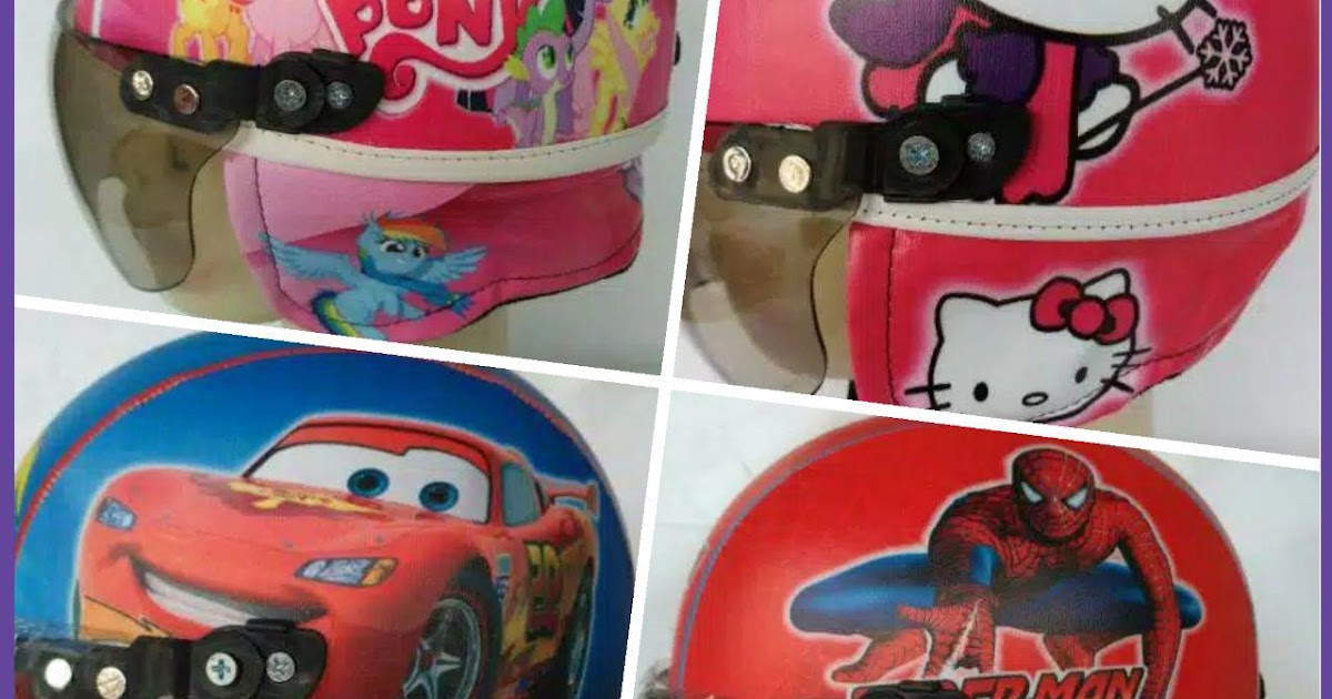 RIFTA TOKO: HELM RETRO ANAK MOTIF LUCU