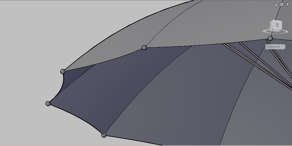 CAD designing: 3D model of Umbrella in autoCAD