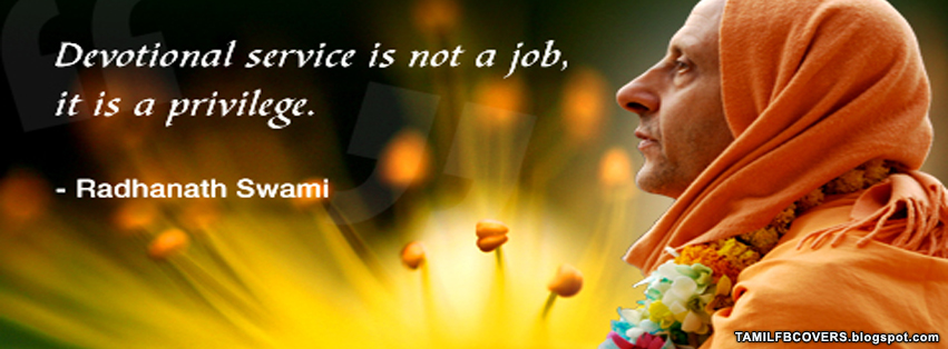 My India FB Covers: Devotional service is not a job, its a privilege ...