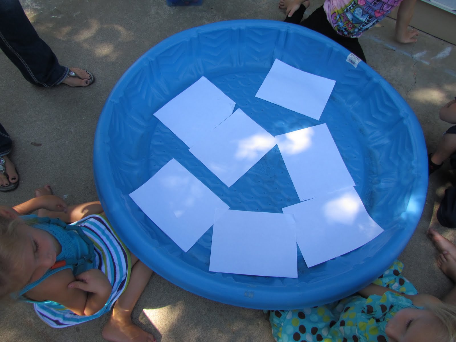 babies, toddlers, and preschoolers, oh my!: POOL PAINTING