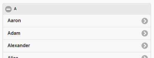 MAKE LISTVIEW DIVIDERS COLLAPSIBLE ~ JQuery Plugins MAKE LISTVIEW DIVIDERS COLLAPSIBLE ~ JQuery Plugins