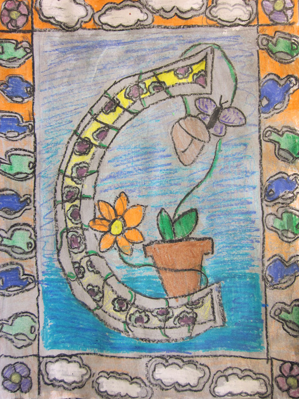 The Art Teacher's Closet: In the Art Room - Illuminated Letters