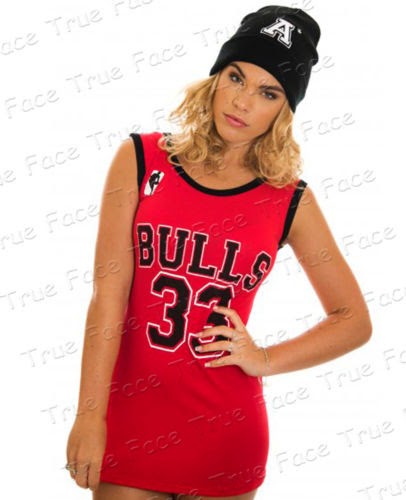 Trueface Celeb Dress Fashion: Womens Top Chicago Bulls 33 Celebrity ...