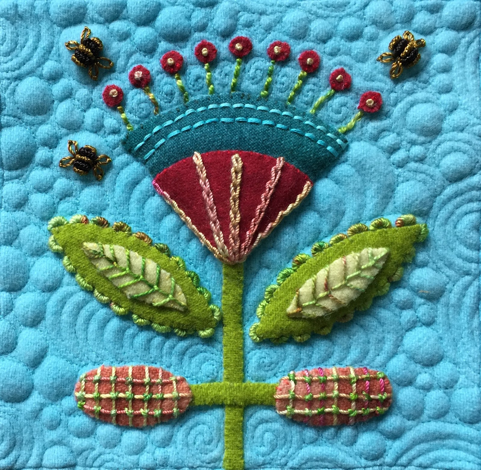 Kerry Stitch Designs: Block 8 - Pollen Gathering