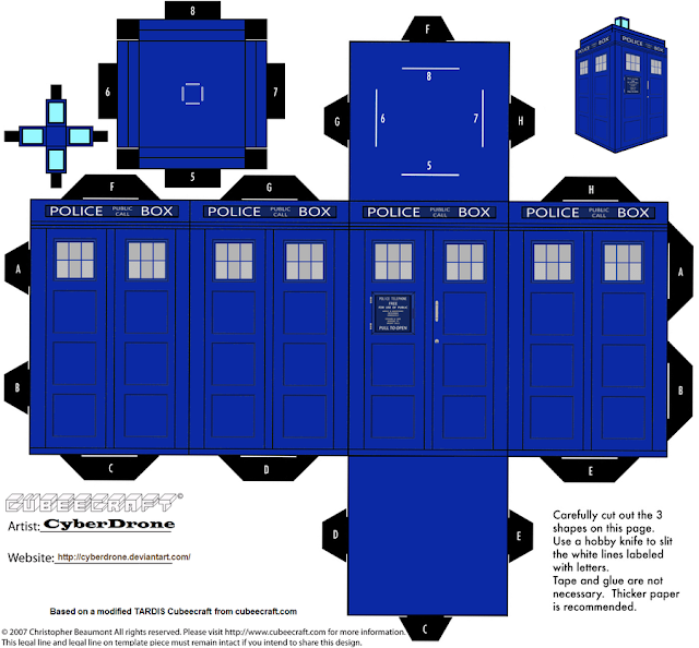 Tardis: Free Printable Police Blue Box of Dr Who. - Oh My Fiesta! for Geeks