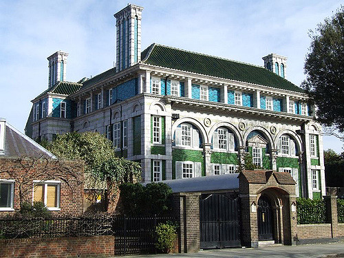 frozen ink: Debenham House: the colours of the peacock