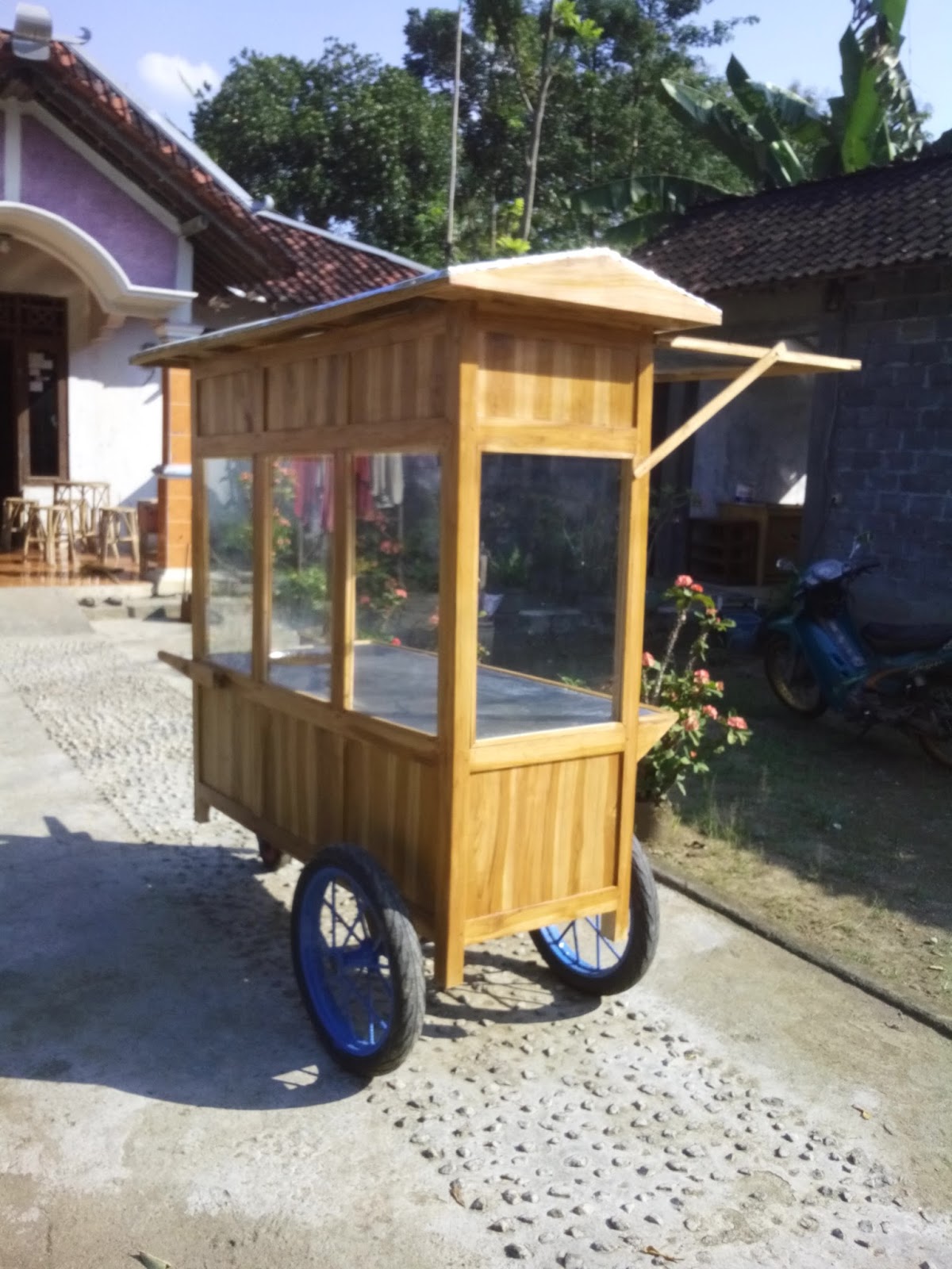 Gerobak roti bakar | Gerobak Angkringan Pandanaran