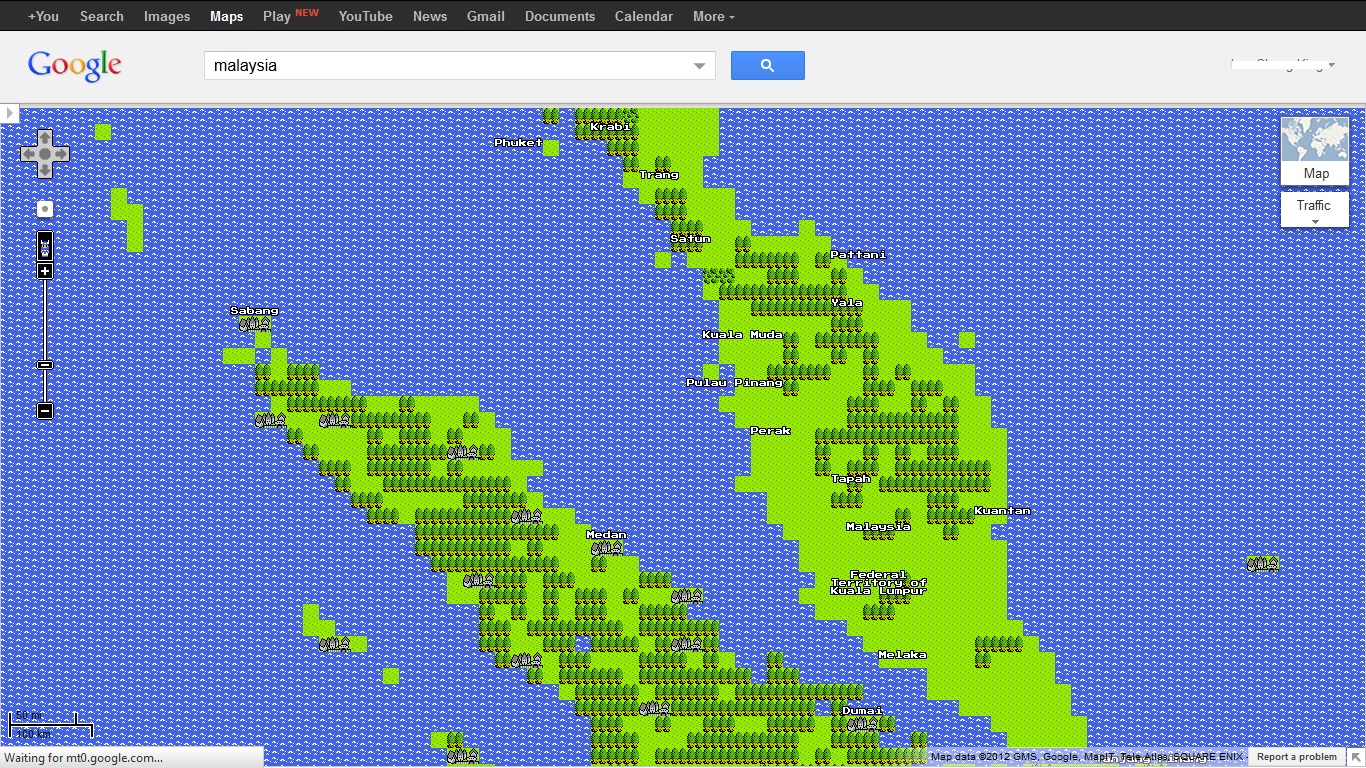 Share It Out: Google Maps in 8 bits!
