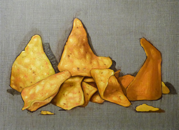Clinton T. Hobart's "Painting Actually": "Nacho Cheese Doritos"