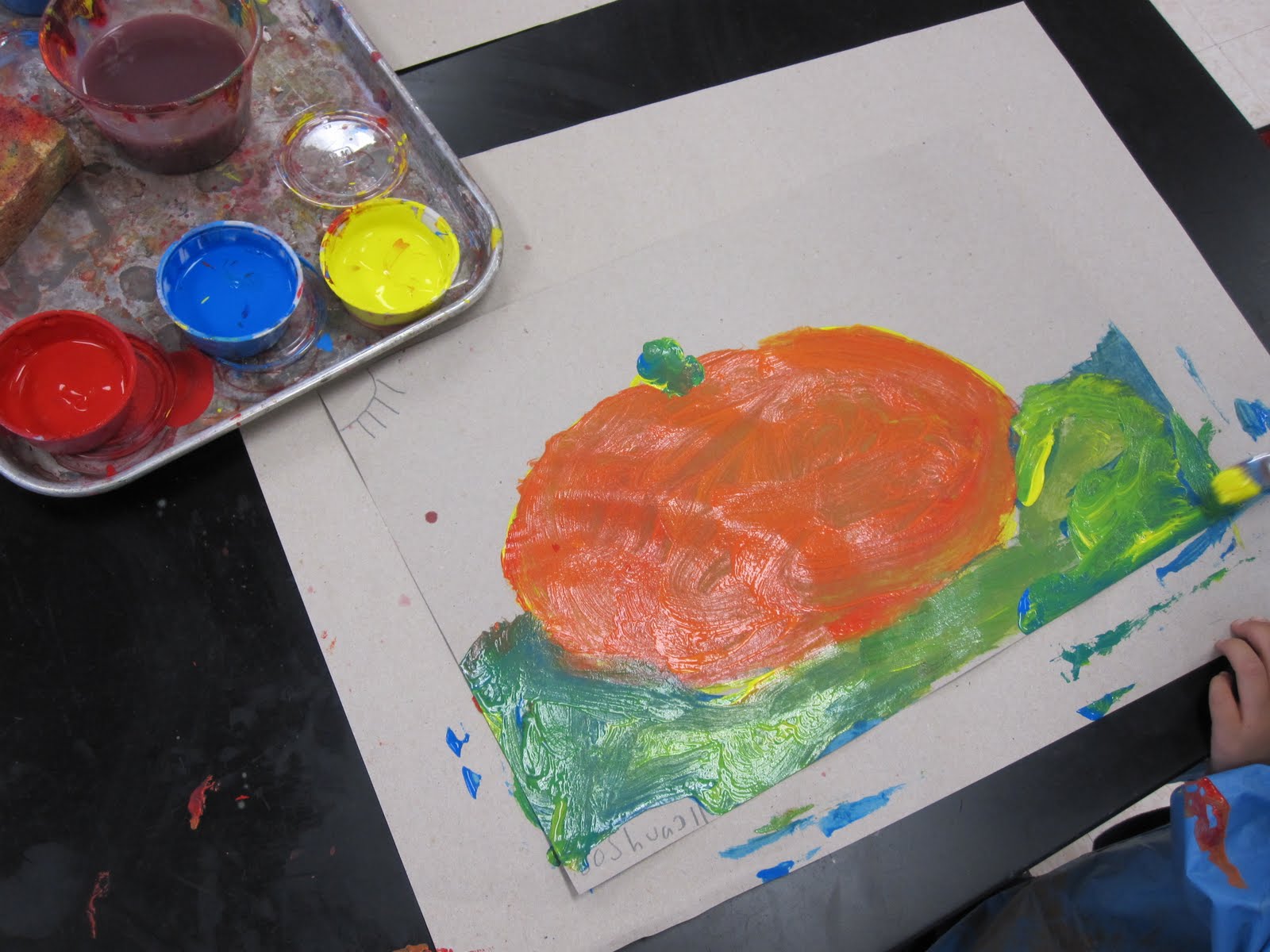 South School Art Studio: Mixing Secondary Colors
