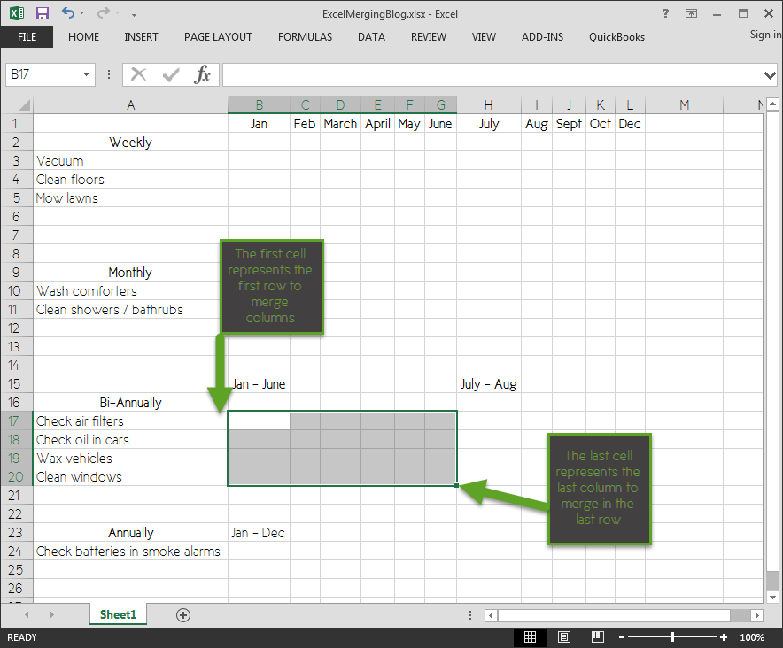 Eyonic Systems Merging Columns In Multiple Sets Of Rows In Excel With A Single Command