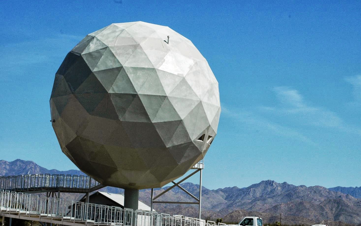 Patrick Tillett: Golf Ball House or Arizona Death Star - Desert Oddity