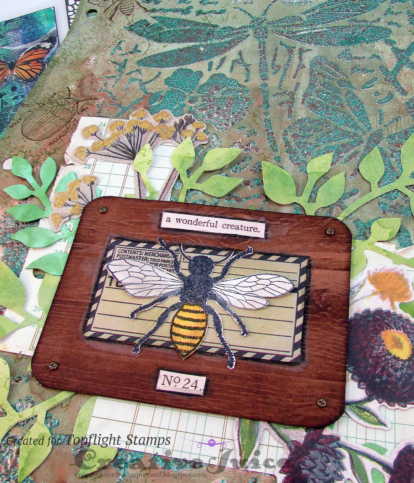 Creative Juice: ATC Binder Divider for Topflight Stamps