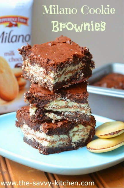 The Savvy Kitchen: Milano Cookie Brownies