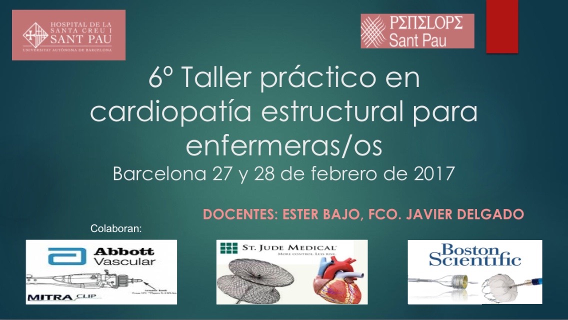 RESUMEN 6º TALLER PRÁCTICO DE INTERVENCIONISMO EN CARDIOPATÍA ...