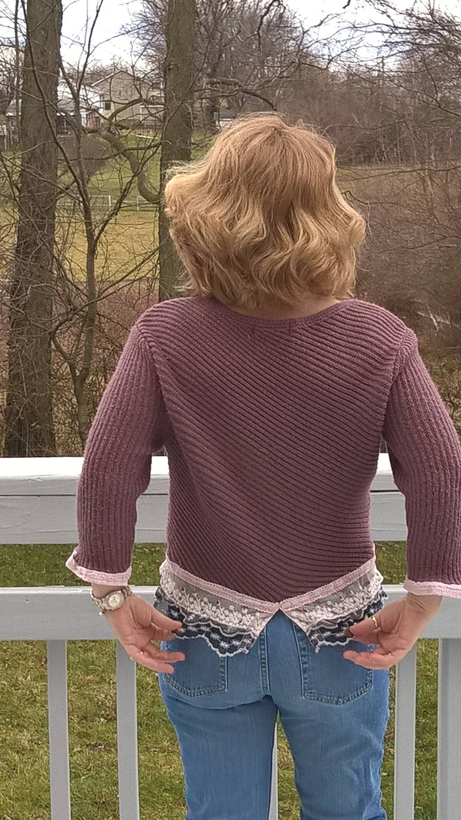 Refashion Co-op: Too Much Purple Sweater