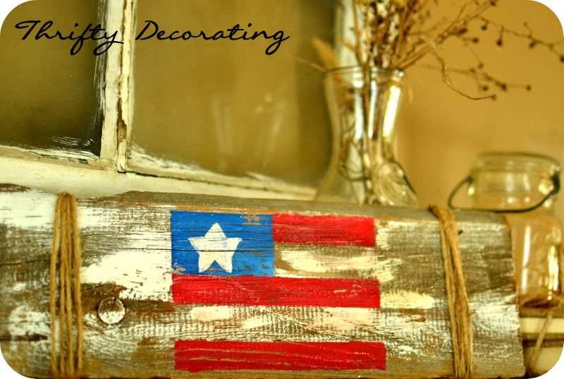 Thrifty Decorating: Rustic Flag Sign